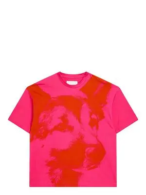 JIL SANDER Tiedyed Cottonjersey Tshirt - Pink