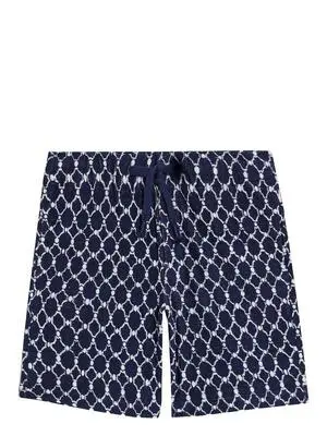Orlebar Brown Trevone Cotton-blend Terry Jacquard Shorts - Navy
