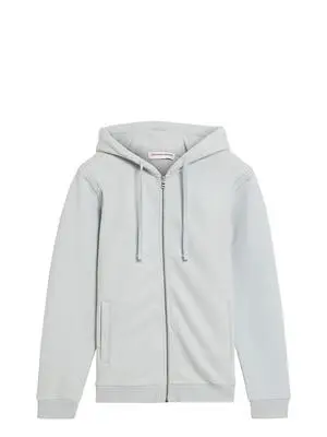 Orlebar Brown Mathers French Cotton-blend Terry Zip-up Hoodie - Sky Blue