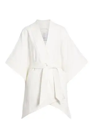 Wardrobe.NYC Textured Cotton Kimono - White