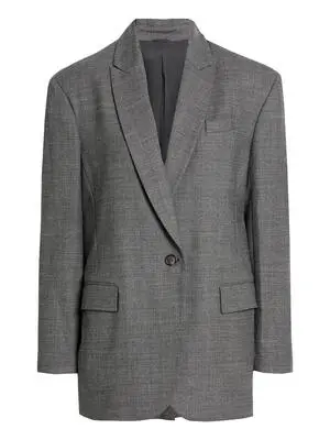 Brunello Cucinelli Wool-blend Blazer - Dark Gray