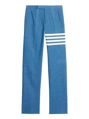 Thom Browne Striped Denim Jeans - Mid Denim