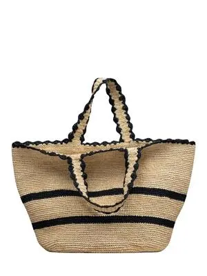 INDEGO AFRICA Odette Beach Mini Tote - Black