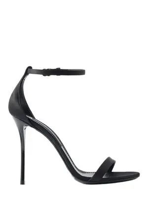 Dolce & Gabbana Satin Sandals - Black