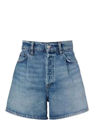 AGOLDE Lyonne Denim Shorts Blue