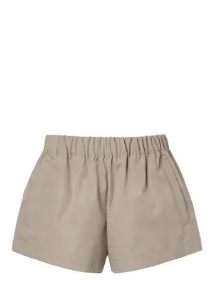 Wardrobe.NYC Cotton-blend Shorts - Beige