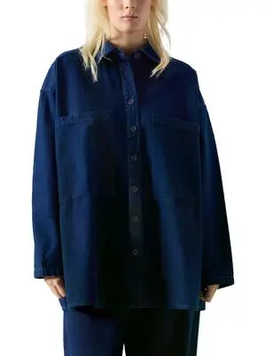 American Vintage Comow Chest-pocket Shirt - Blue