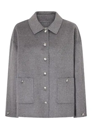 ANINE BING Luca Wool And Cashmere-Blend Jacket Gray
