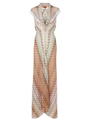 Missoni Lamé Maxi Dress - Multicoloured