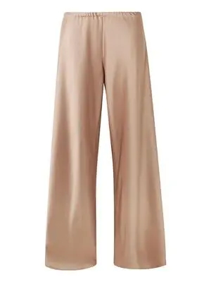 LA LIGNE Colby Satin Wide-Leg Pants