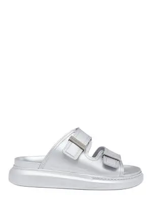 Alexander McQueen Hybrid Slides Silver