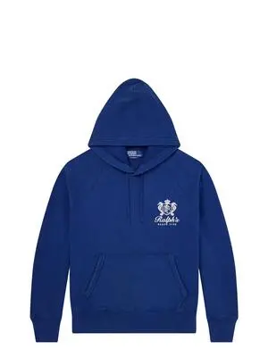 Polo Ralph Lauren Logo-print Cotton-blend Jersey Hoodie - Blue