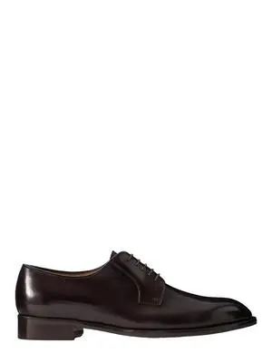 Mr P. Leather Derby Shoes - Brown