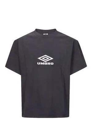UMBRO Logo-embroidered Logo T-shirt - Grey