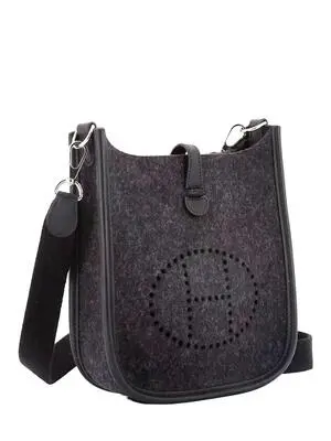 Hermès Evelyne Gen Iii Felt Tpm Crossbody Bag - Grey