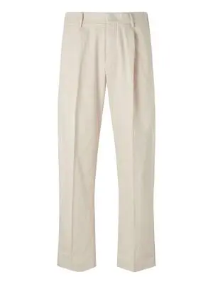 Nn07 Kay 1420 Wide-Leg Pleated Trousers Ecru