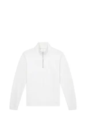 Mr P. Cotton Half-zip Sweater - Neutrals