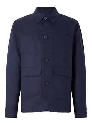Mr P. Linen Overshirt - Blue