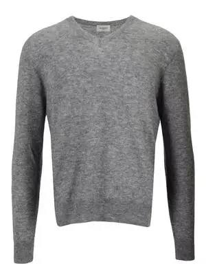 Saint Laurent V-neck Knitwear - Grey