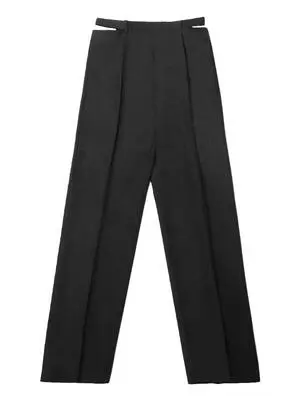 JIL SANDER Cut-out Detail Trousers - Black