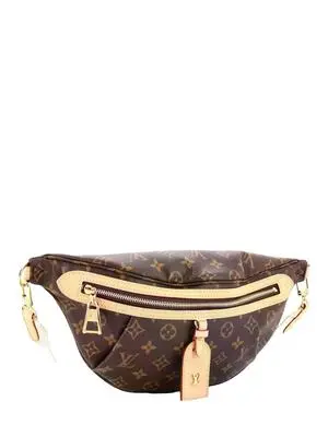 LOUIS VUITTON High Rise Bum Bag Monogram Canvas Belt Bag - Brown