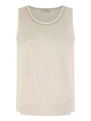 PANICALE Embellished Tank Top - Neutrals