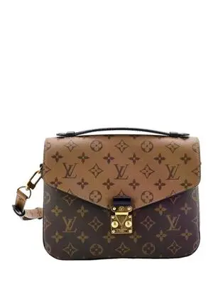 LOUIS VUITTON Pochette Metis Reverse Monogram Canvas Crossbody Bag - Brown