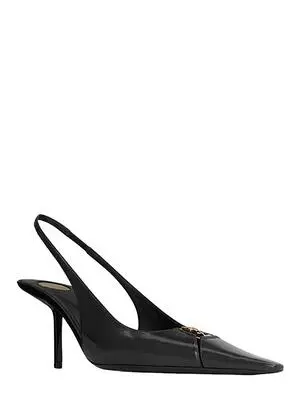 Saint Laurent Babylone Bretuil Slingback Pumps - Black