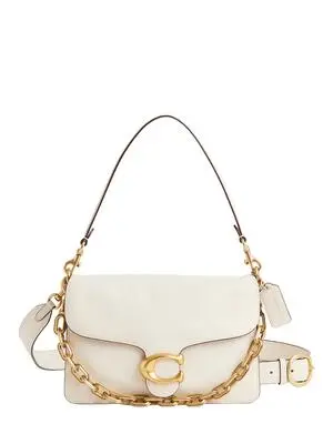 COACH Coach Restored Chain Tabby Shoulder Bag Brass/chalk