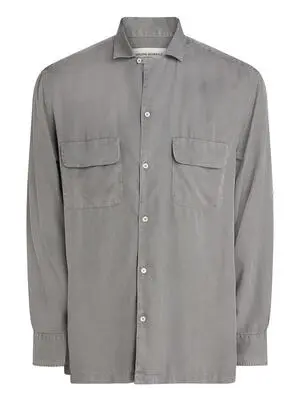 Officine Générale Leo Lyocelltwill Shirt - Gray