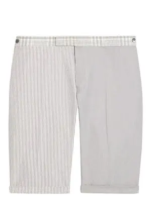 Thom Browne Printed Linen Shorts - Gray