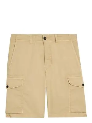SLOWEAR Incotex Cotton-blend Gabardine Cargo Shorts - Sage Green