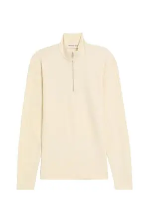 Orlebar Brown Neilson Jersey Half-zip Sweatshirt - Cream