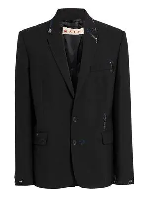 MARNI Embellished Wool Blazer