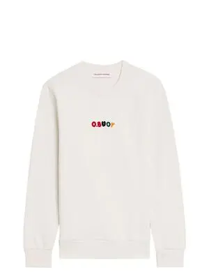 Orlebar Brown Stevenson Flocked Terry Sweatshirt - Ivory