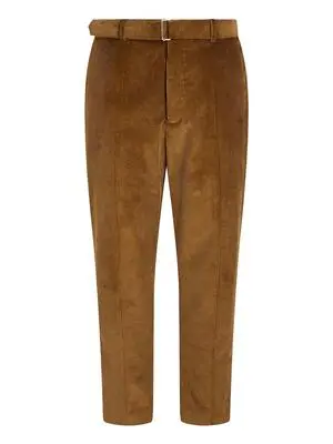 Officine Générale Shoché Tapered Cotton-corduroy Pants - Camel