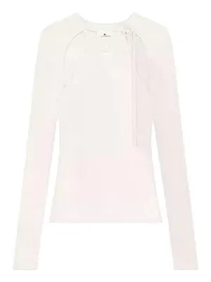 COURREGES Long-sleeve T-shirt - White