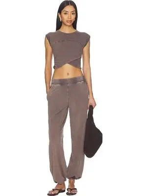 Free People Hot Shot Crossover Set - Chocolate