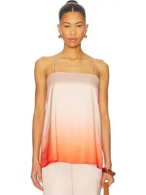 SNDYS Amaya Long Line Top - Peach Ombre