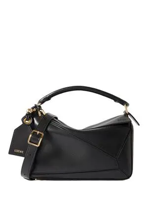 Loewe Featherlight Puzzle Small Shoulder Bag - Black