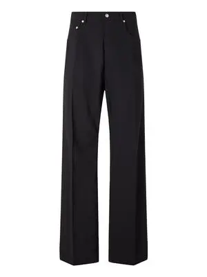 Rick Owens Rick Owens Geth Straight-Leg Virgin Wool Trousers Black