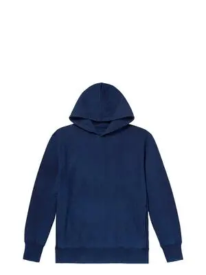 Blue Blue Japan Organic Cotton-jersey Hoodie - Blue