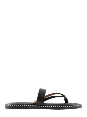 Dries Van Noten Leather And Suede Sandals - Black