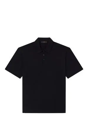 SLOWEAR Cotton And Silk-blend Jersey Polo Shirt - Black