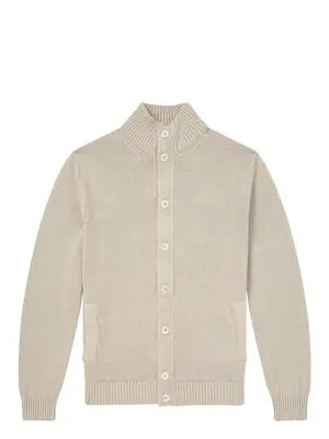 SLOWEAR Linen And Cotton-blend Cardigan - Neutrals