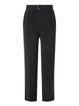 Officine Générale Nash Wide-leg Canvas Trousers - Black