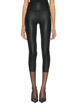 Sprwmn Capri Leather Pants - Black