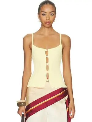 SNDYS. Odessa Knit Tank Top - Lemon