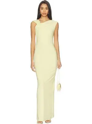 SNDYS. SNDYS Mariella Jersey Maxi Dress Lemon
