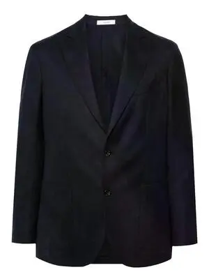 Boglioli Textured Finish Single-breasted Blazer - Blue